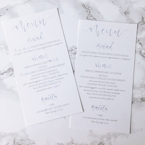 Hand Lettered Menu - Etsy