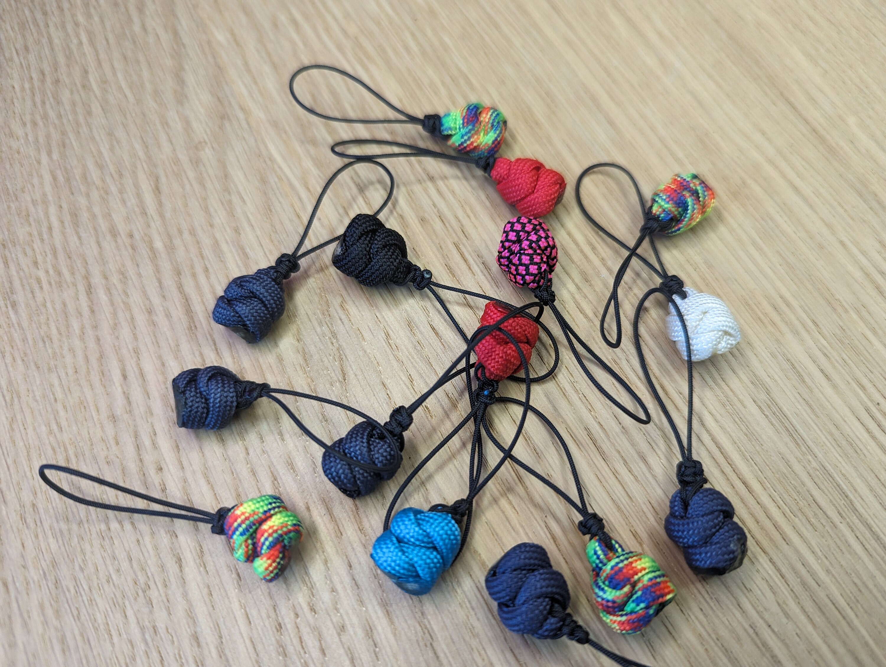 4 Pack Snake Weave 1MM Micro Cord Zipper Pulls 2 Inches Long | KYA ...