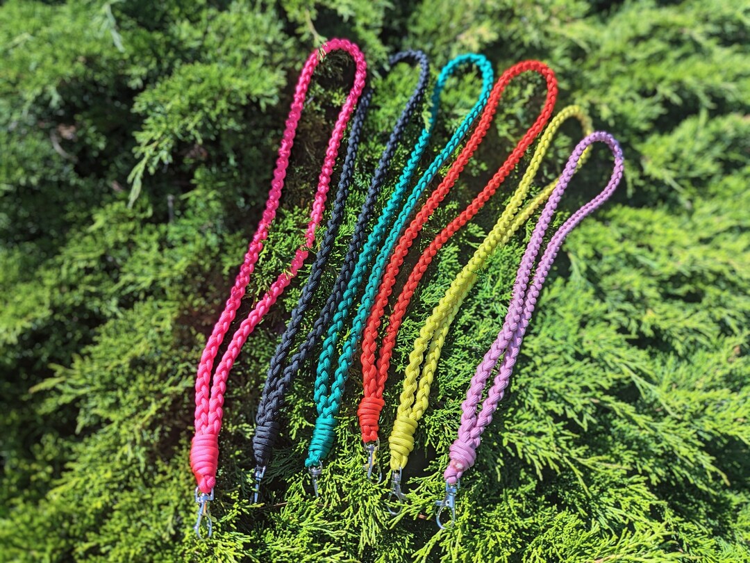 Braided Paracord Macrame Lanyard Badge Holder Lanyard for Keys Trade ...