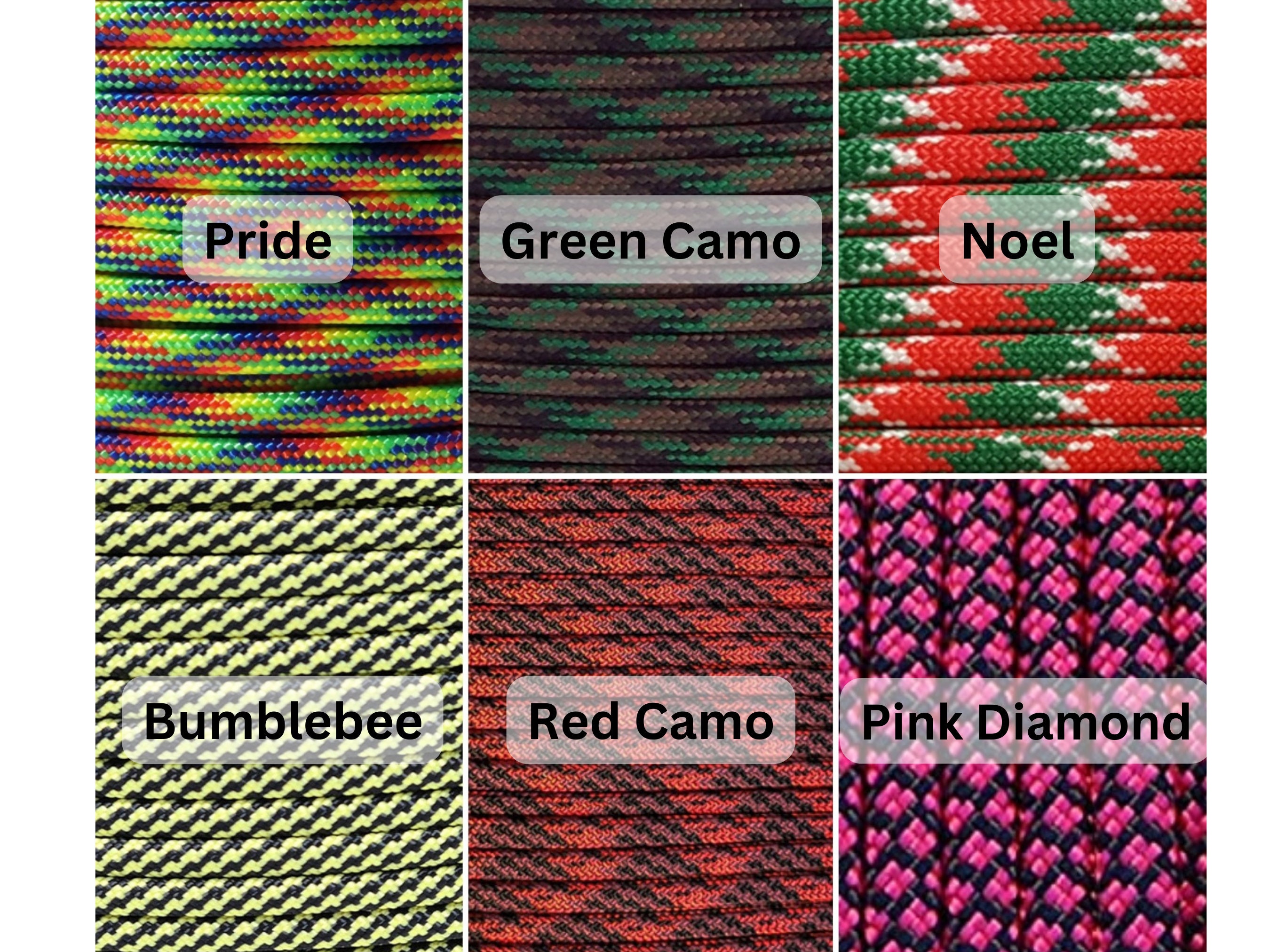 6 Pack Snake Weave Zipper Pulls 4 Inch Long KYA Paracord Zipper Pull - Etsy