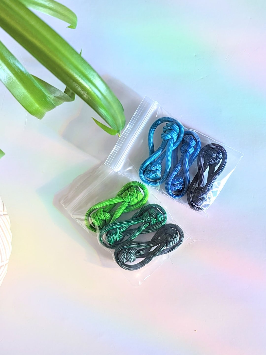12 Pack Snake Weave Blue Green Zipper Pulls 2 Inches Long | KYA ...