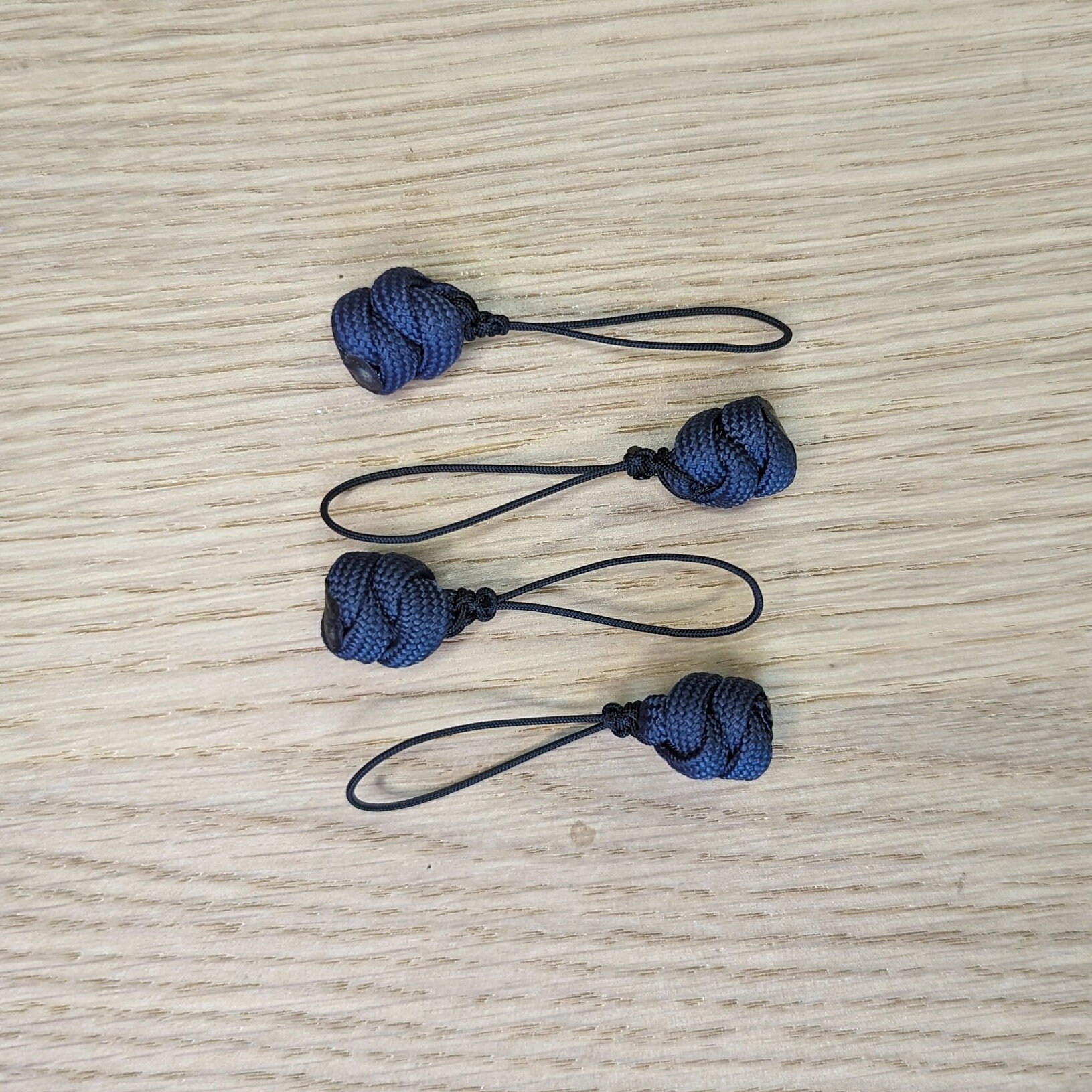 4 Pack Snake Weave 1MM Micro Cord Zipper Pulls 2 Inches Long KYA ...