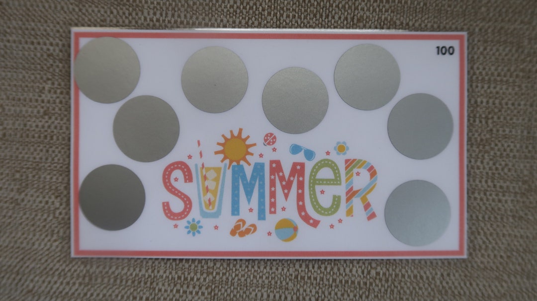 Summer Scratch off Savings Challenge | Low Income Savings Challenge - Etsy