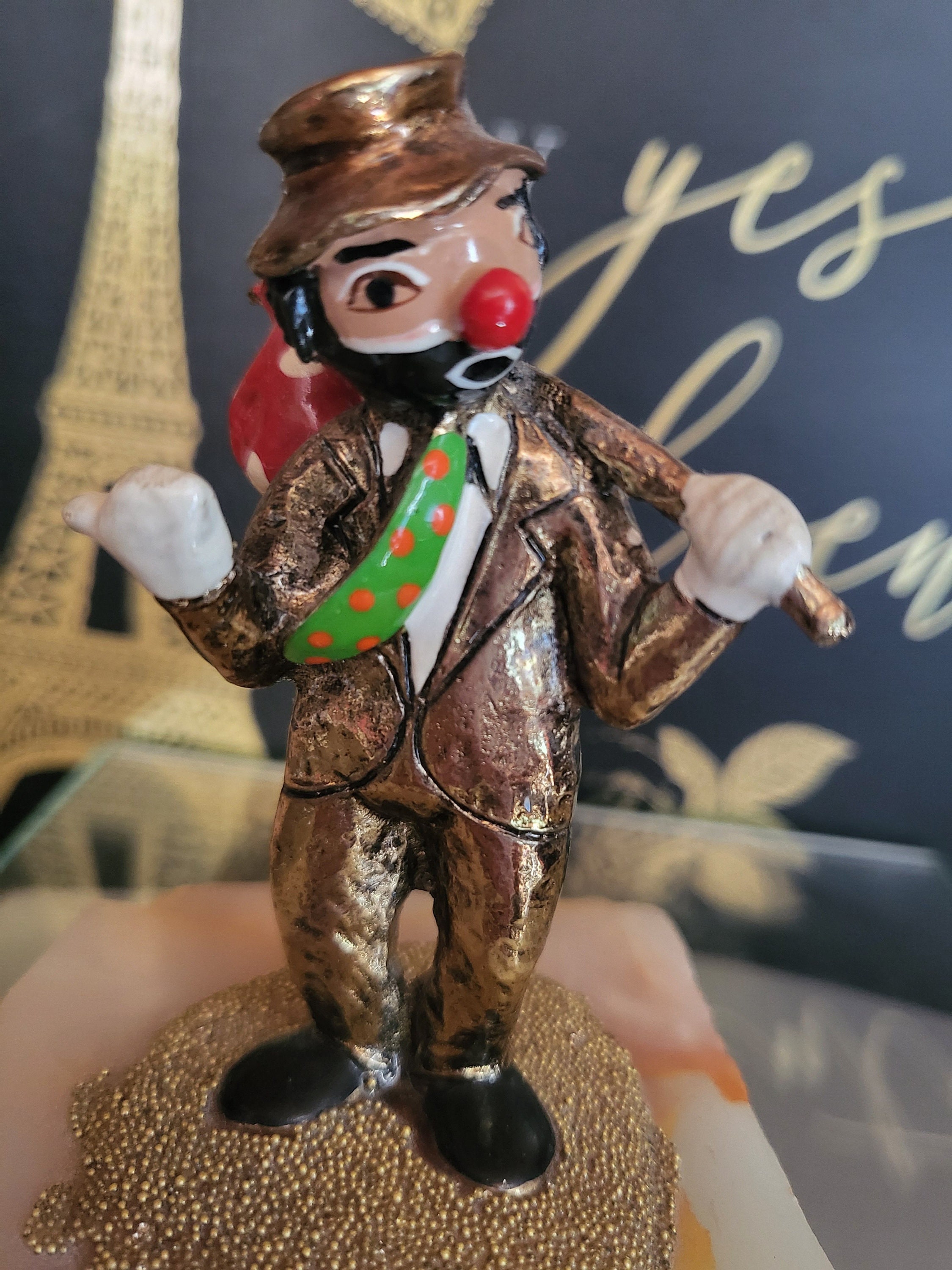 Rare Vintage Ron Lee hobo Joe Hitchhiker Clowns Figurine Set Pewter ...