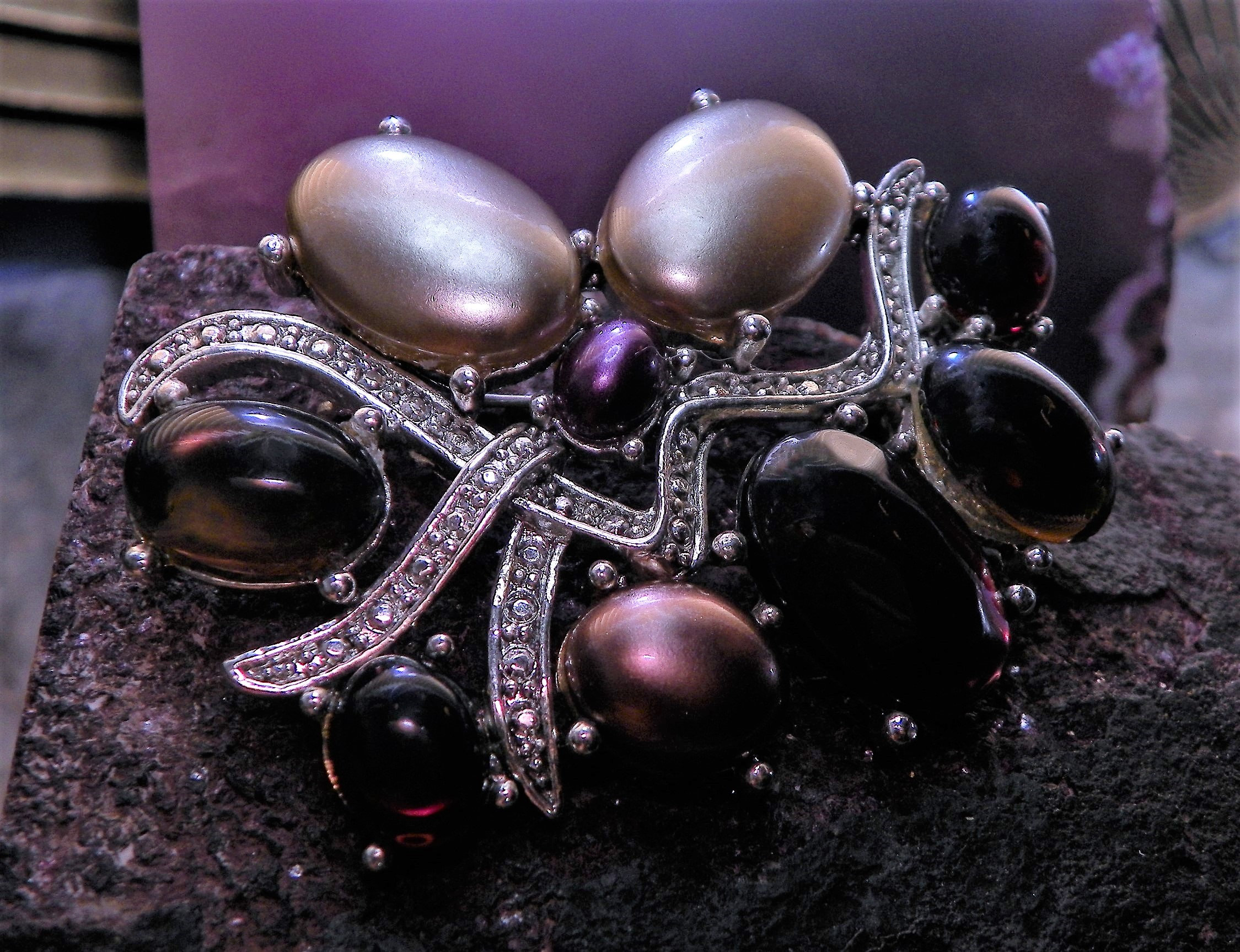 GORGEOUS RETRO BROOCH Unique Shaped Vintage Jewelry Pin - Etsy