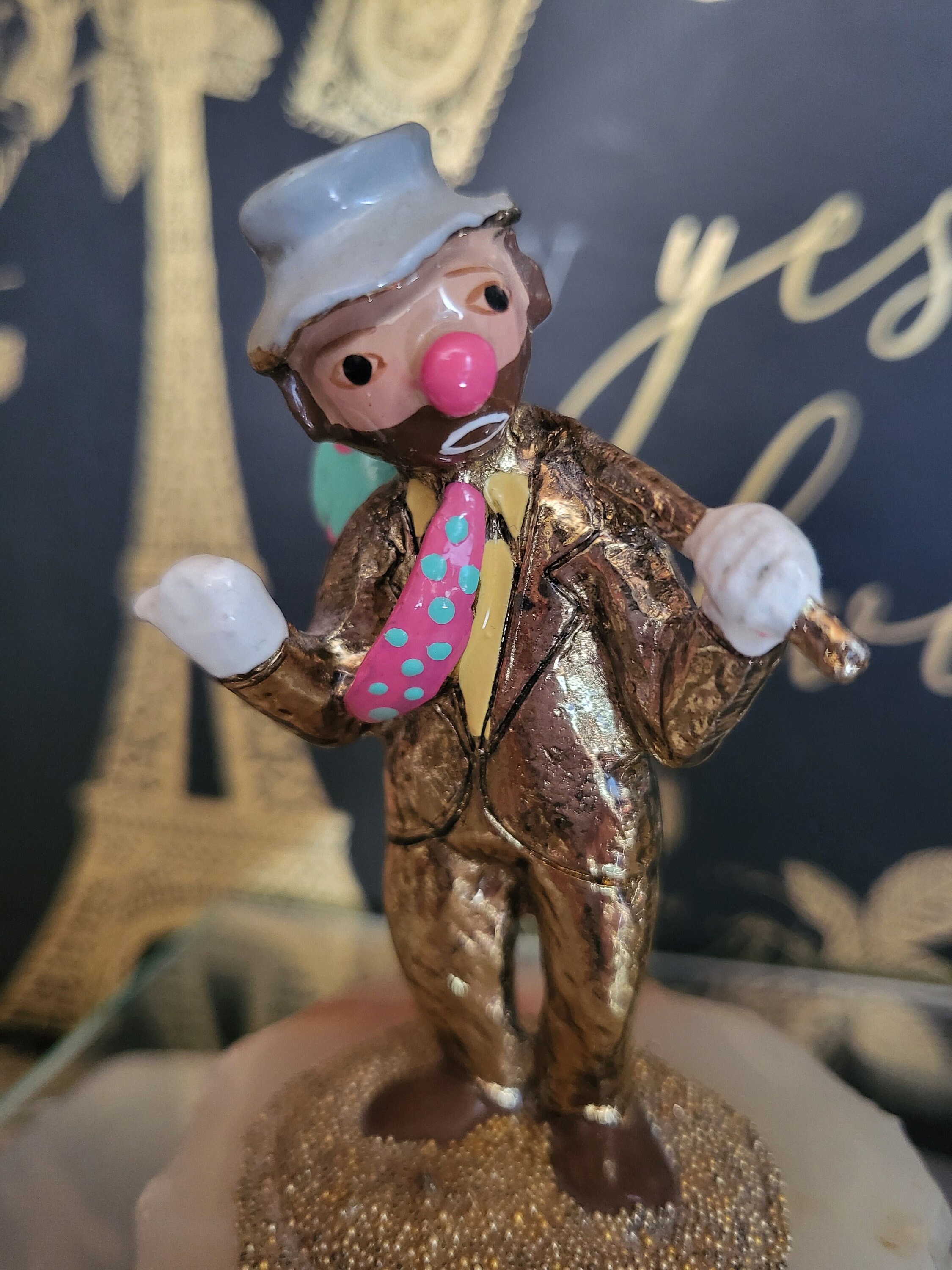 Rare Vintage Ron Lee hobo Joe Hitchhiker Clowns Figurine Set Pewter ...