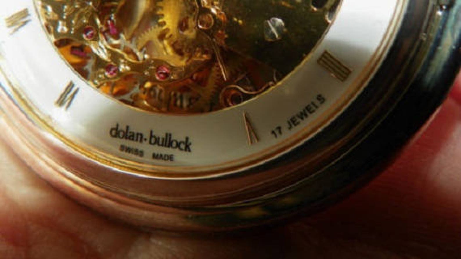 Rare Dolan Bullock Colibri Vintage Pocket Watch 17 Skeleton Sterling ...