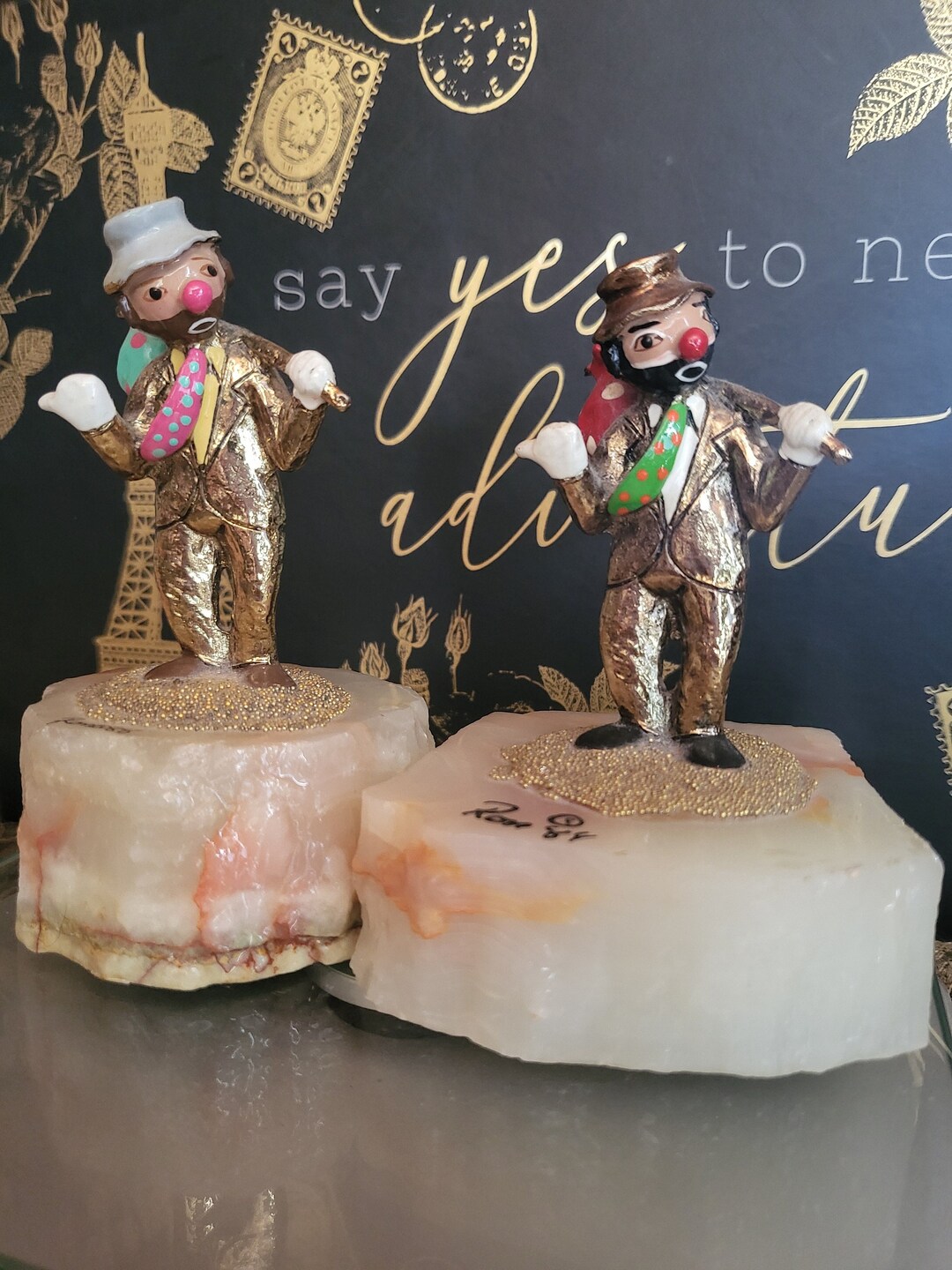 Rare Vintage Ron Lee "hobo Joe Hitchhiker Clowns Figurine Set Pewter ...