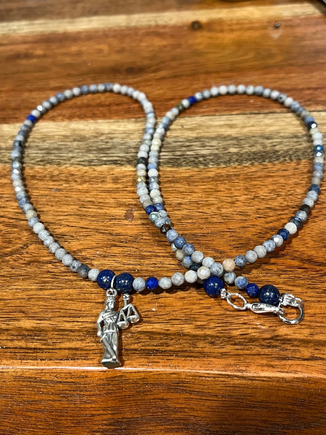 Lapis Lazuli Necklace Honoring Metis Titaness of Cosmic Law - Etsy