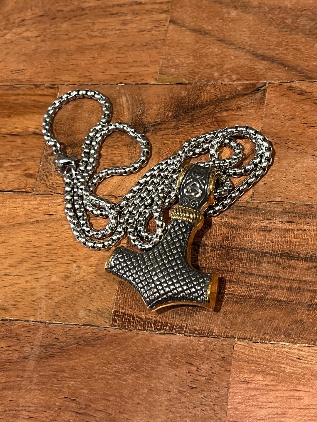 Dual-sided Stainless Steel Thor Hammer (mjöllnír) Necklace - Etsy