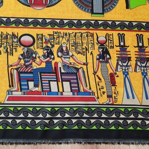 Ancient Egyptian Myth Motif Fabric Perfect for Dresses or Decor. Ideal ...