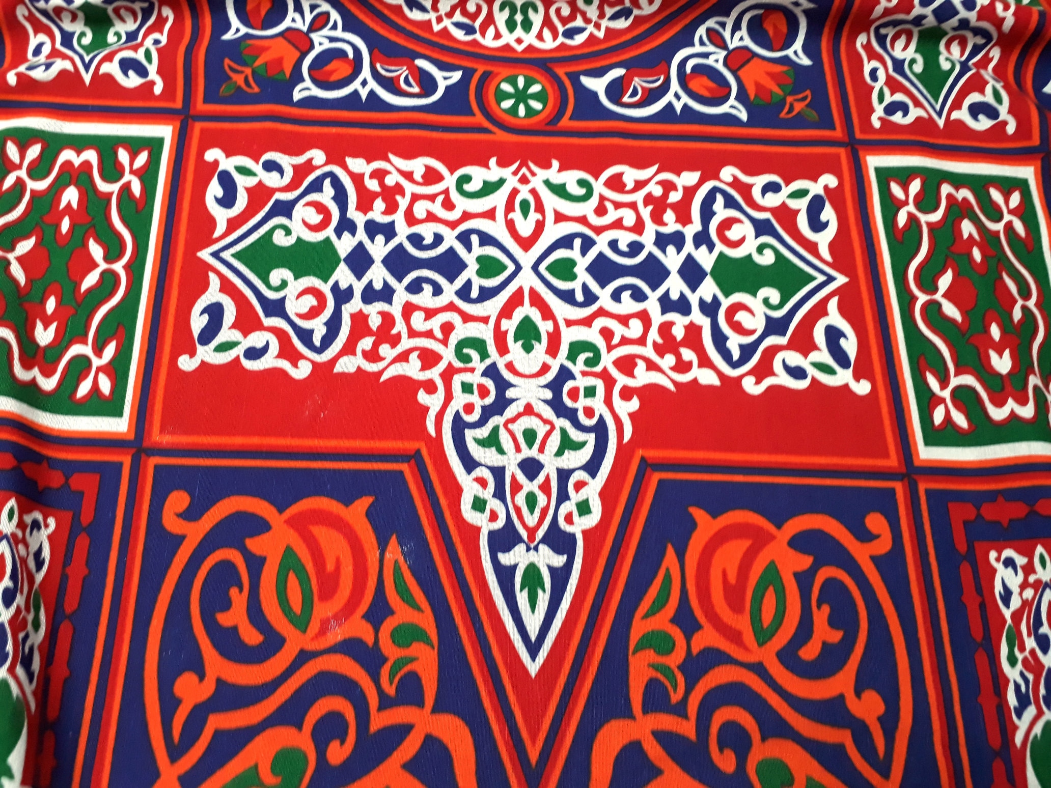 Egyptian Ramadan Fabric With Rustic and Colorful Canvas - Etsy