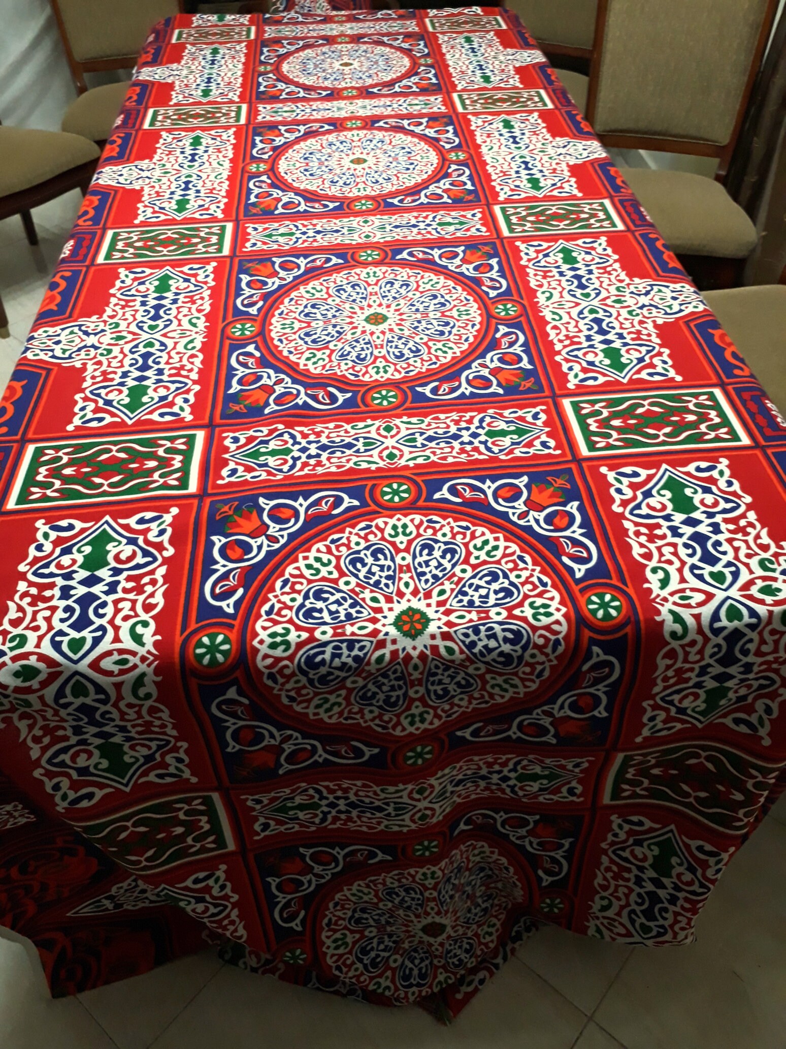 Egyptian Ramadan Fabric With Rustic and Colorful Canvas - Etsy