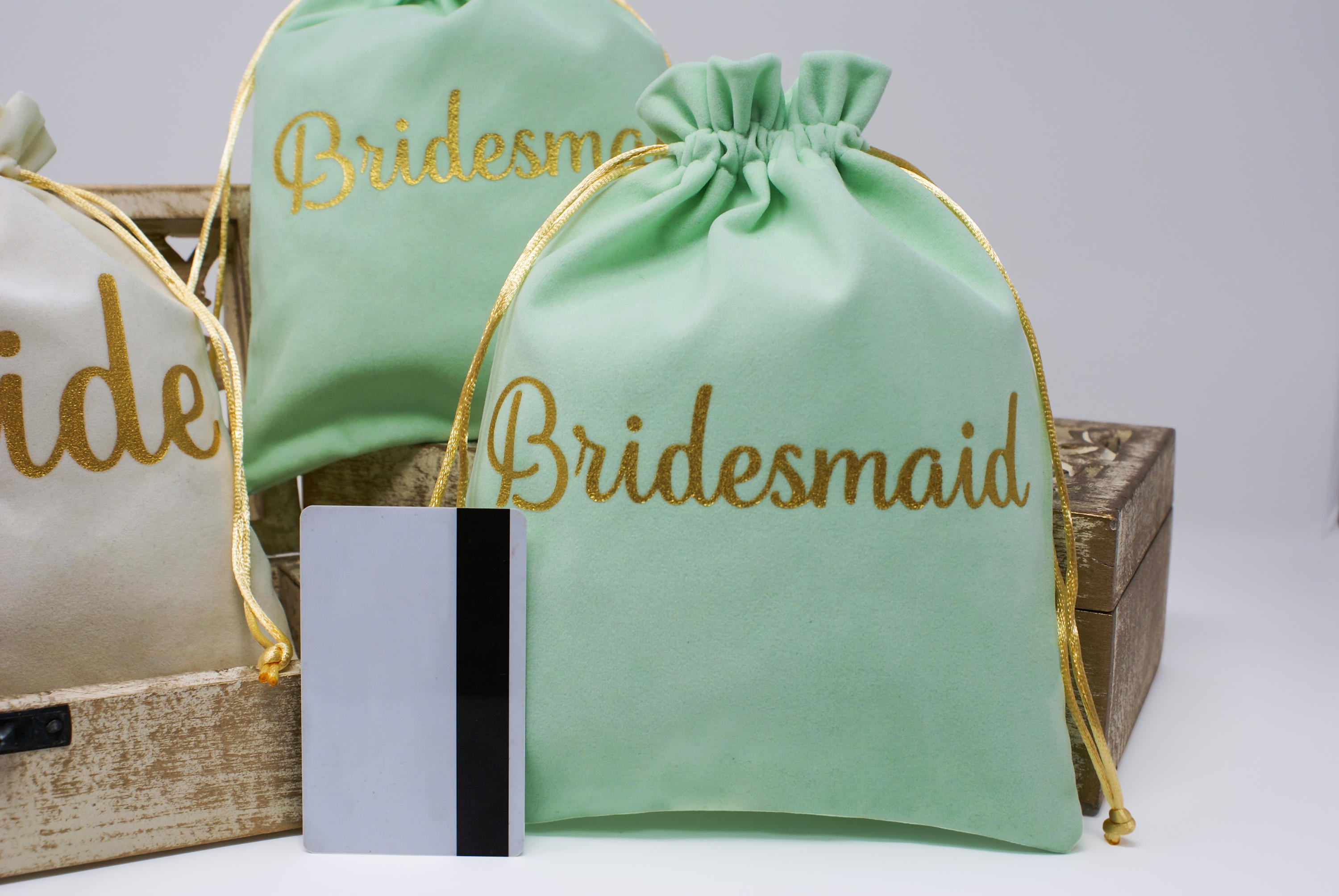 Bridesmaid Satin Wedding Gift Bag - Etsy
