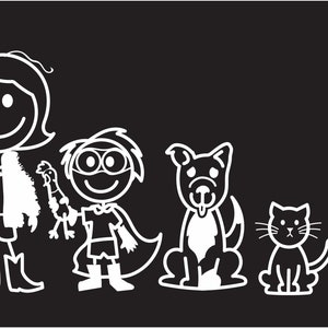 Custom Stick Figure Family Decal - Etsy
