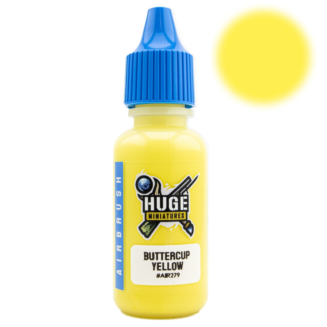 Huge Miniatures Airbrush Acrylic Paint, Buttercup Yellow Model Paint ...