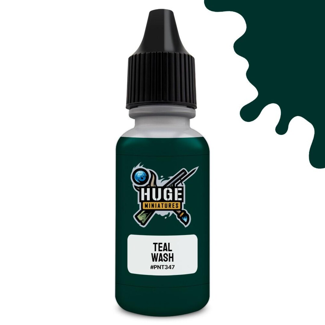 Huge Miniatures Acrylic Wash, Teal Model Paint Miniature Scale Modeling ...