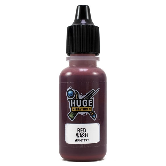 Huge Miniatures Acrylic Wash Red Model Paint Miniature Scale | Etsy