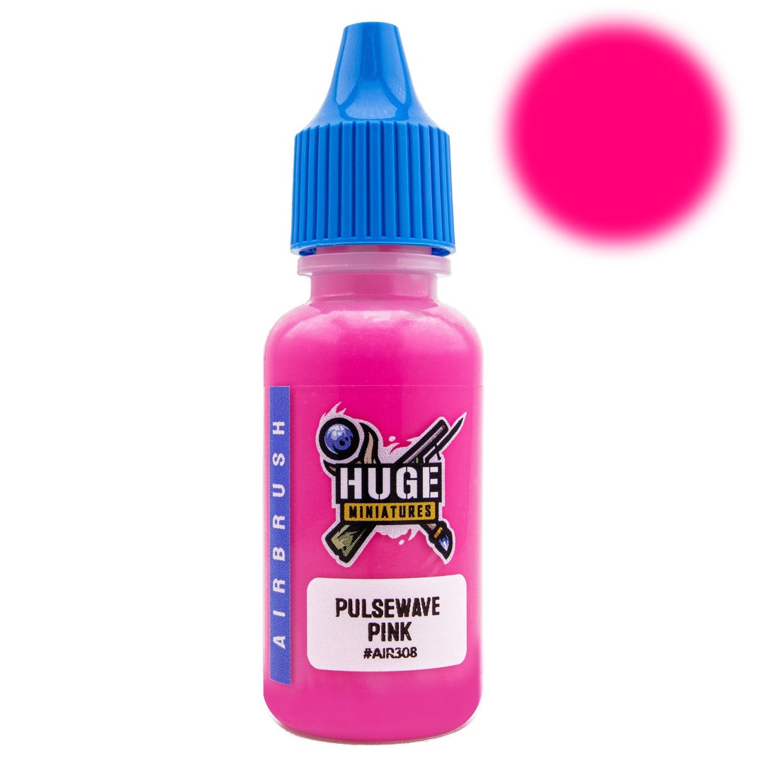 Huge Miniatures Airbrush Acrylic Paint, Pulsewave Pink Fluorescent ...