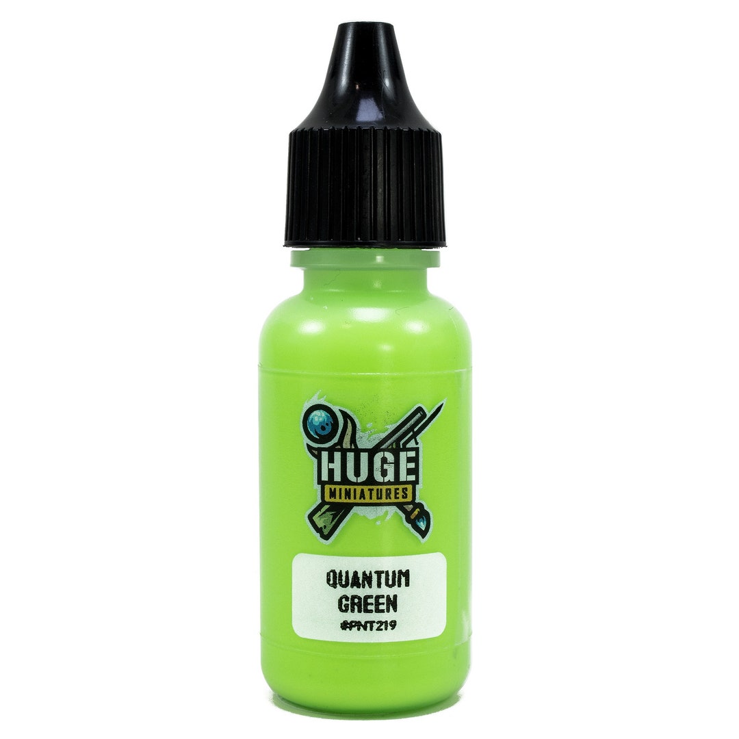 Huge Miniatures Acrylic Paint Quantum Green Model Paint - Etsy