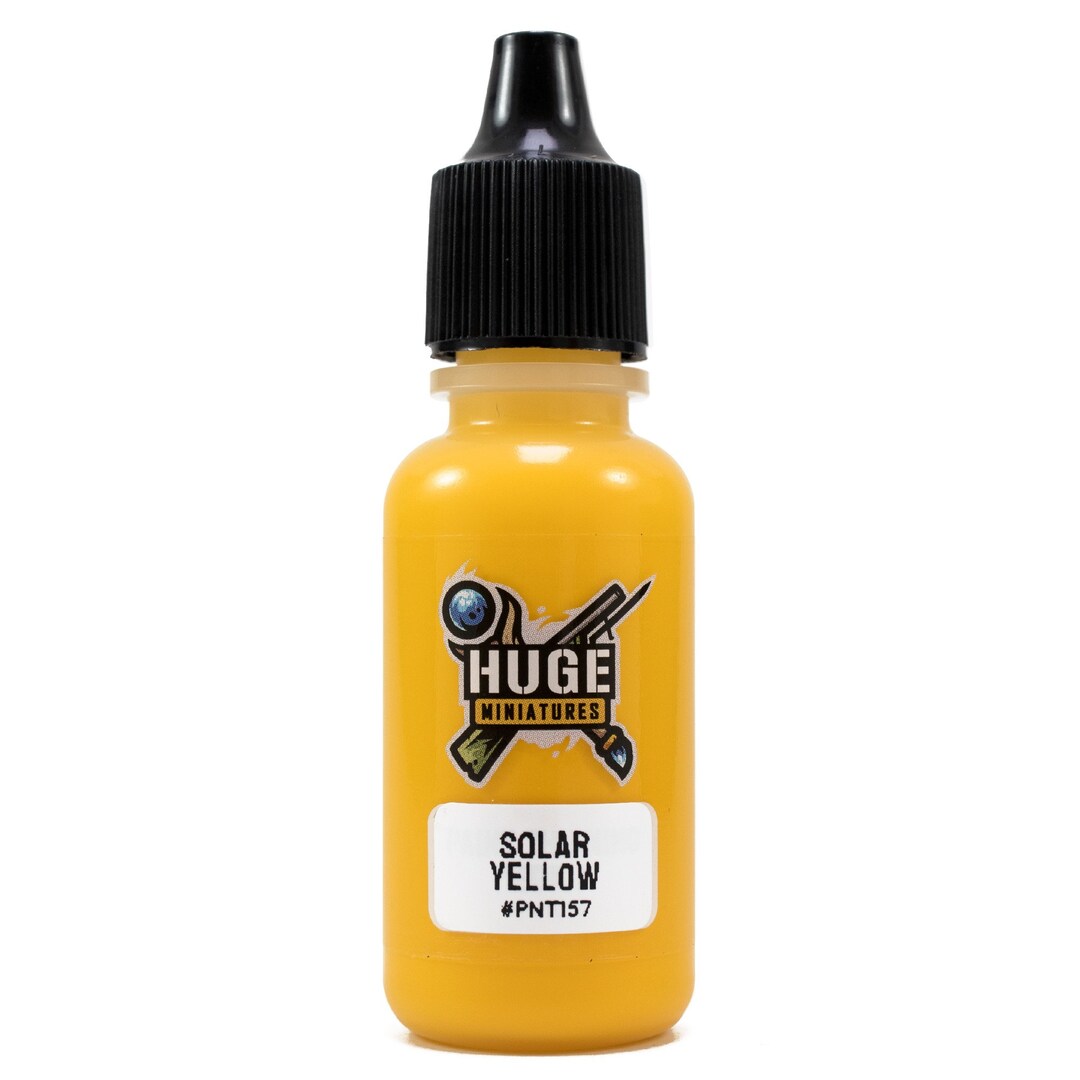 Huge Miniatures Acrylic Paint, Solar Yellow Model Paint Miniature Scale ...