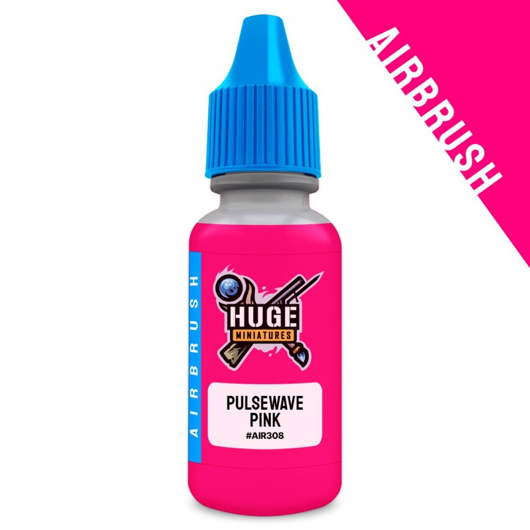 Huge Miniatures Airbrush Acrylic Paint, Pulsewave Pink Fluorescent ...