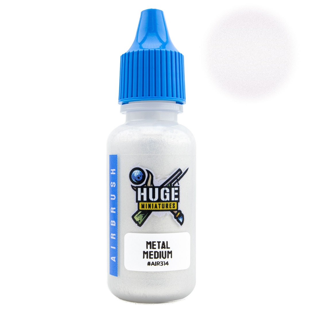 Huge Miniatures Airbrush Acrylic Paint, Metal Medium Metallic Model ...