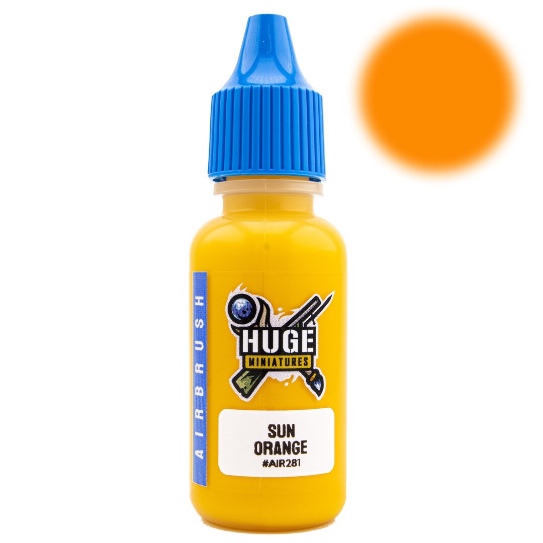 Huge Miniatures Airbrush Acrylic Paint, Sun Orange Model Paint ...