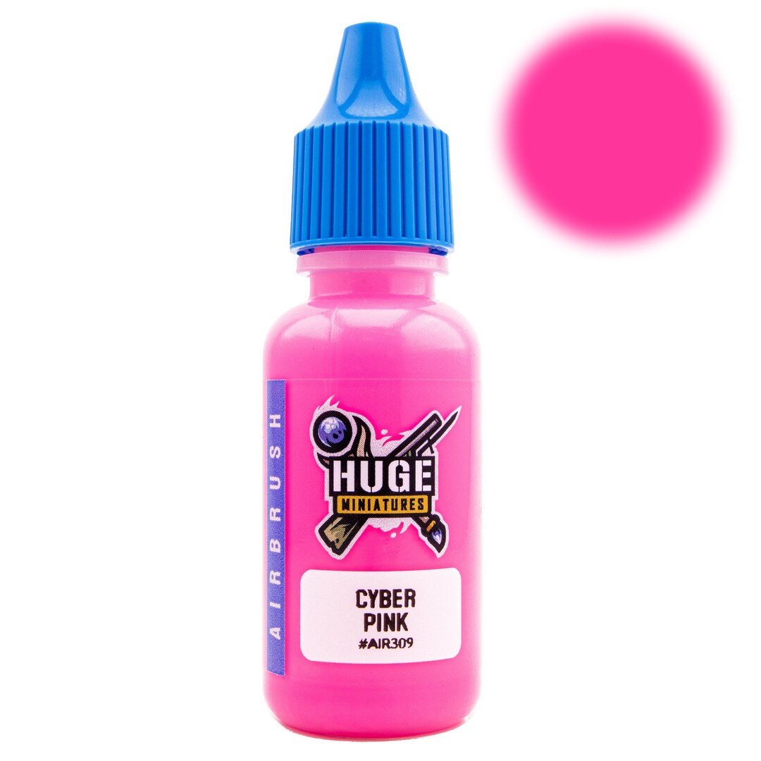 Huge Miniatures Airbrush Acrylic Paint, Cyber Pink Fluorescent Model ...