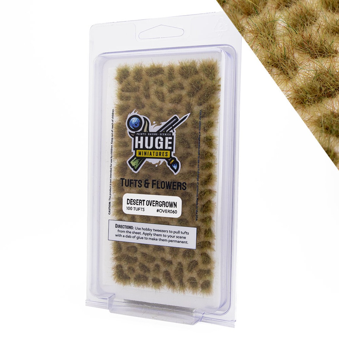 Huge Miniatures Overgrown Tufts, Desert Static Grass for Diorama ...