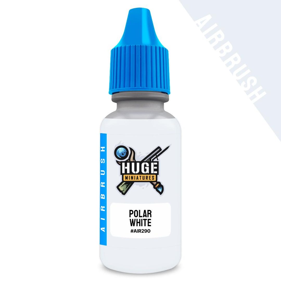 Huge Miniatures Airbrush Acrylic Paint, Polar White Model Paint ...