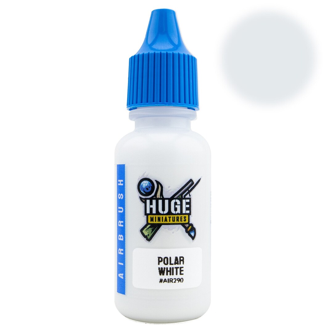 Huge Miniatures Airbrush Acrylic Paint, Polar White Model Paint ...