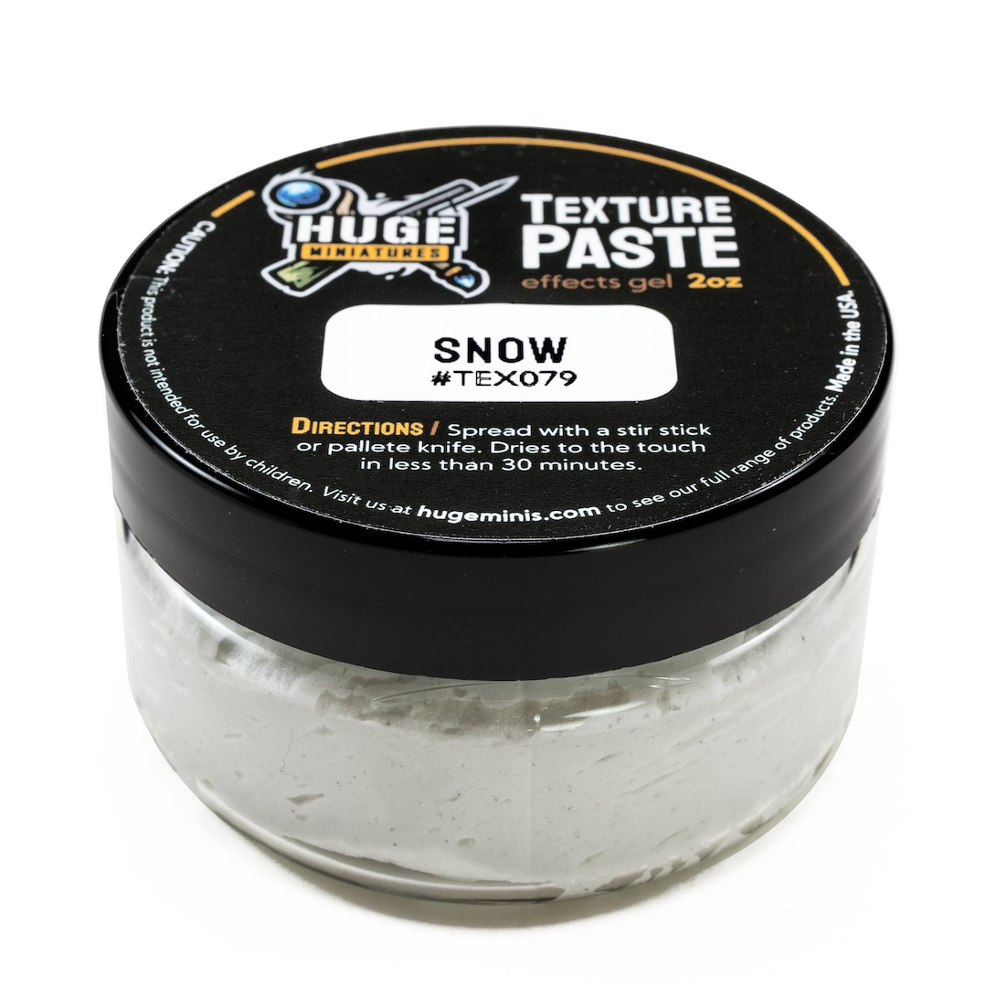 Huge Miniatures Texture Paste, Snow Model Basing Paint for Tabletop ...