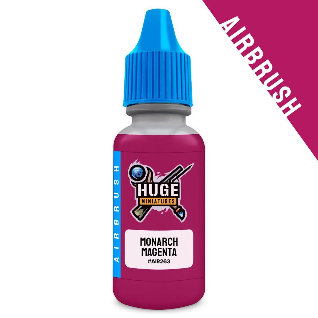 Huge Miniatures Airbrush Acrylic Paint, Monarch Magenta Model Paint ...