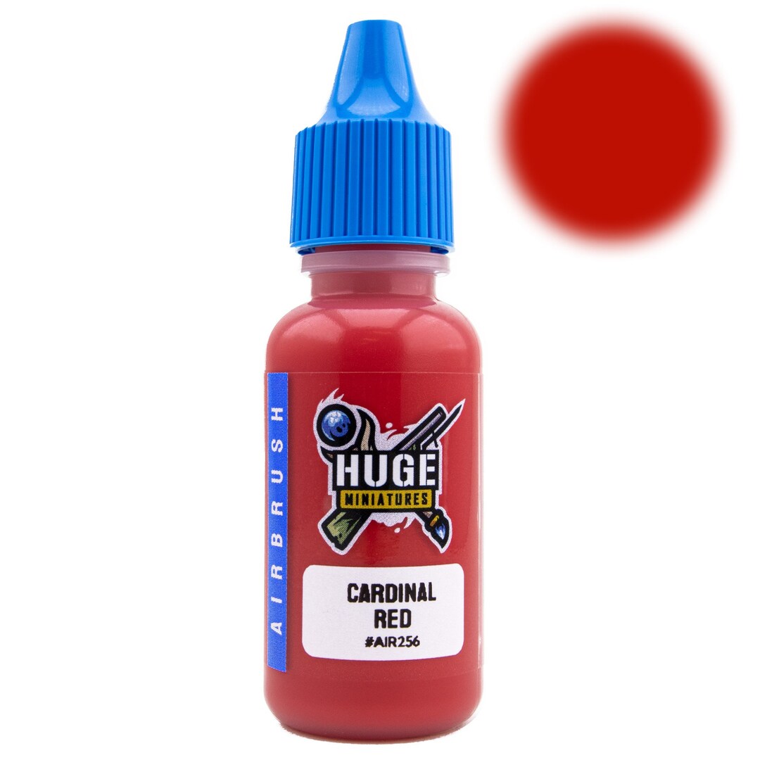 Huge Miniatures Airbrush Acrylic Paint, Cardinal Red Model Paint ...