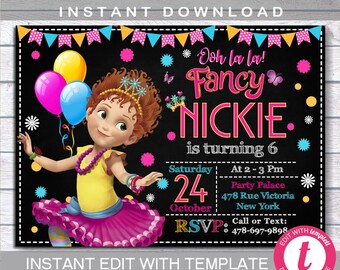 Fancy nancy invites | Etsy