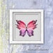 Cross Stitch Pattern BUTTERFLY Modern Embroidery Easy Cross | Etsy
