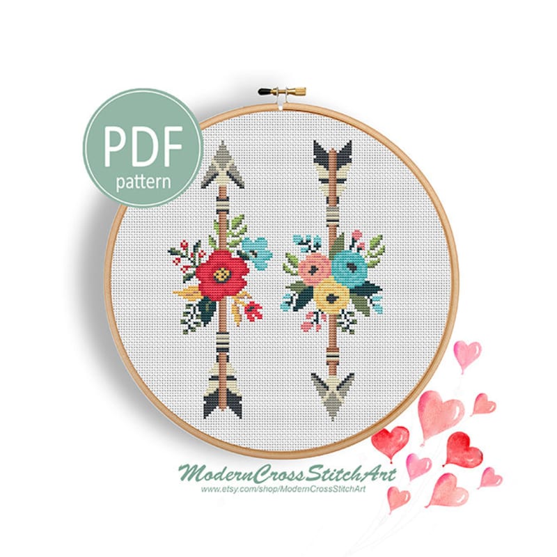 Arrows Cross Stitch - Etsy