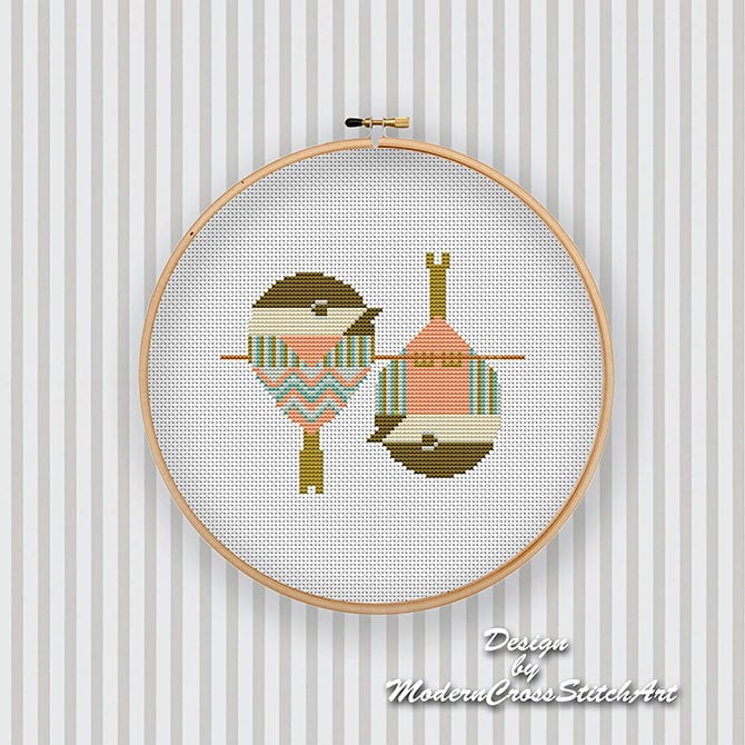 Bird Cross Stitch Pattern PDF Counted Cross Stitch Birds | Etsy