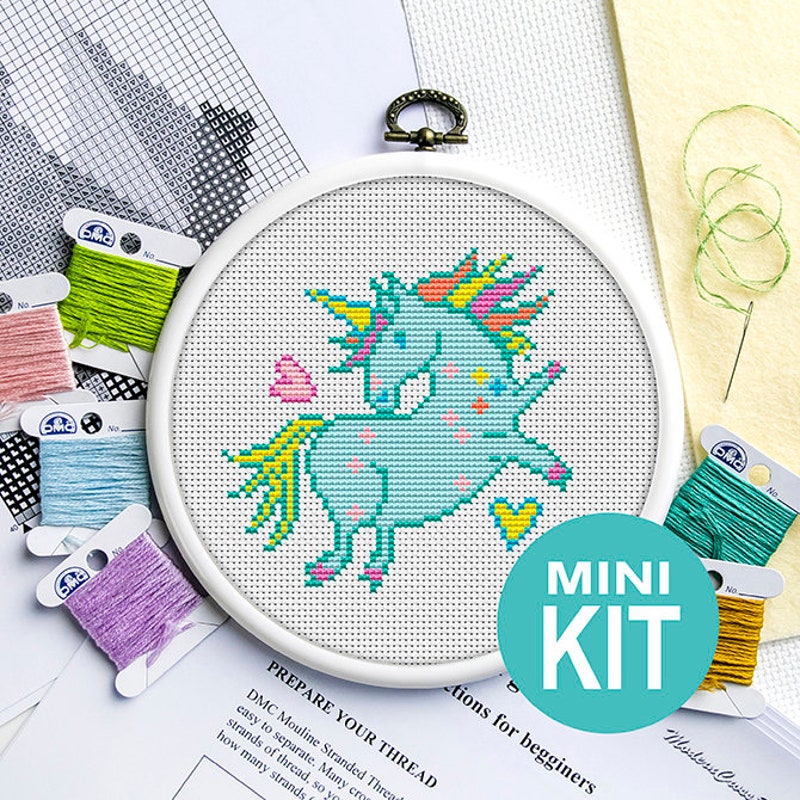 Diy Cross Stitch Kit - Etsy