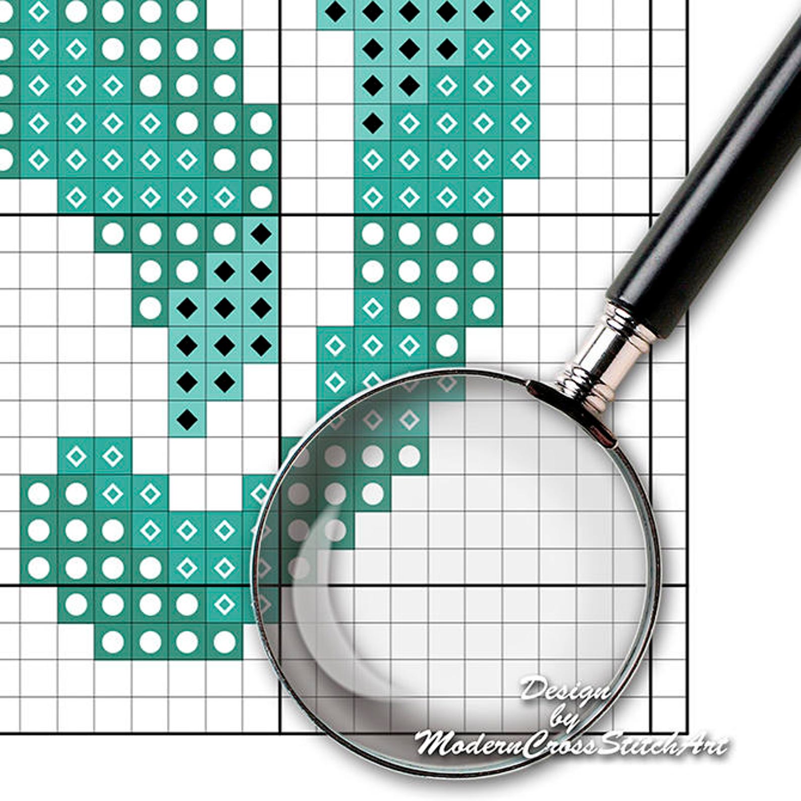 GEOMETRIC Cross Stitch Pattern Modern Set of 3 Patterns PDF - Etsy ...