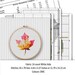 Maple Leaf Cross Stitch Pattern Modern Watercolor Style - Etsy