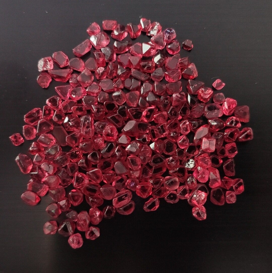 Record Keeper Stunning Natural Burmese RED SPINEL Rough Octahedron ...
