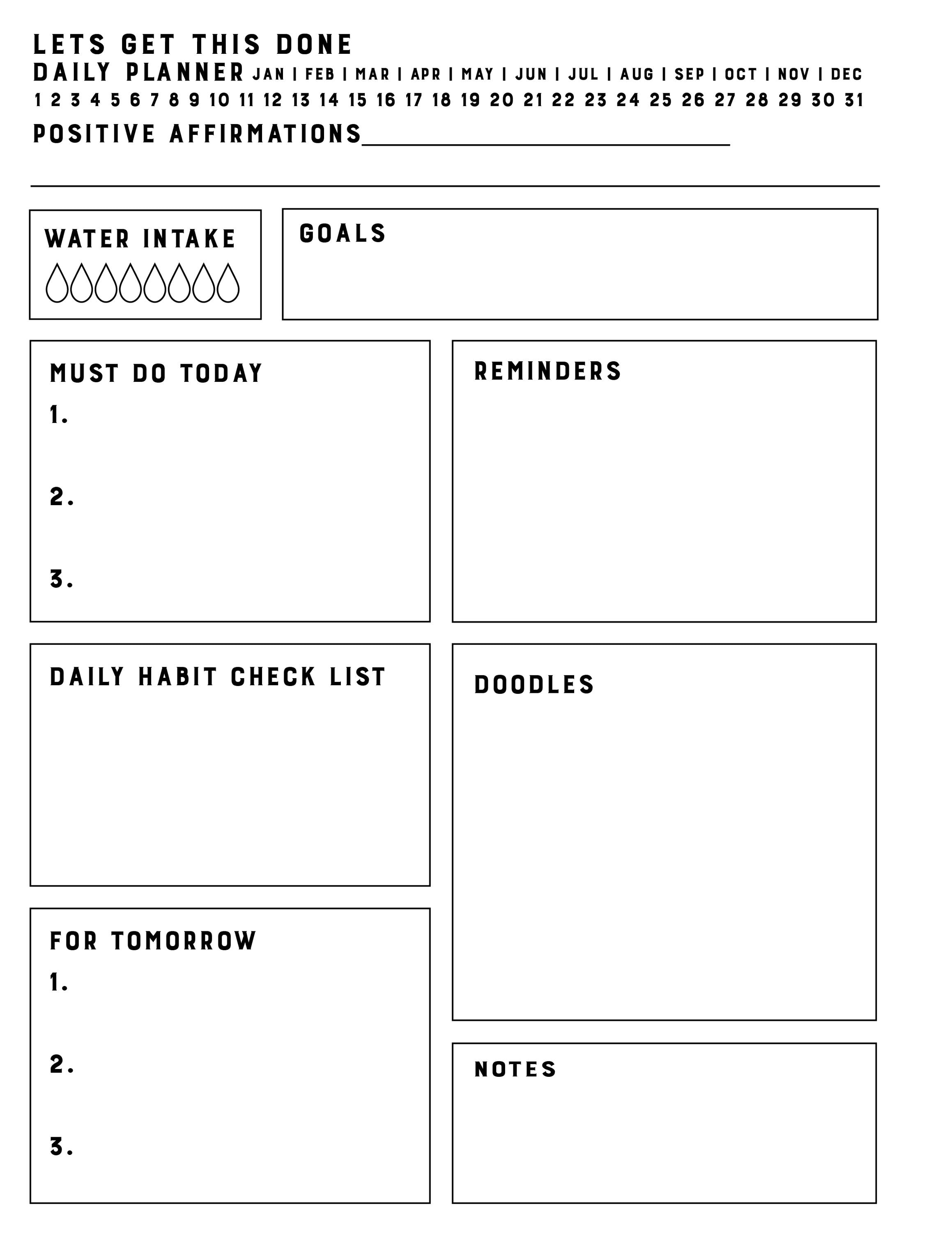 ADHD Planner | Printable ADHD | Editable ADHD | Adult Planner | Adult ...