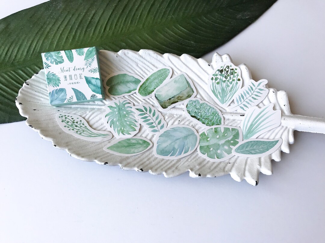 Sticker Set Mint Diary Tropical 45 Pieces/pcs - Etsy