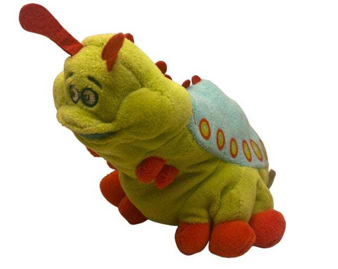 Disney Pixar A Bugs Life Heimlich Caterpillar Green 8 " 1998 Vintage ...