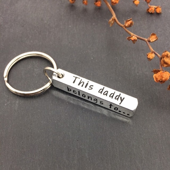 Gift for daddy daddy keyring Christmas gift birthday gift for dad gift for husband new dad gift daddy keychain personalised gift Etsy Italia