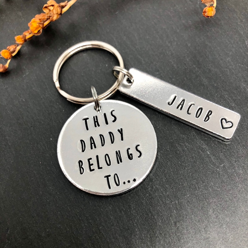 Black Best Daddy Keyring - Etsy