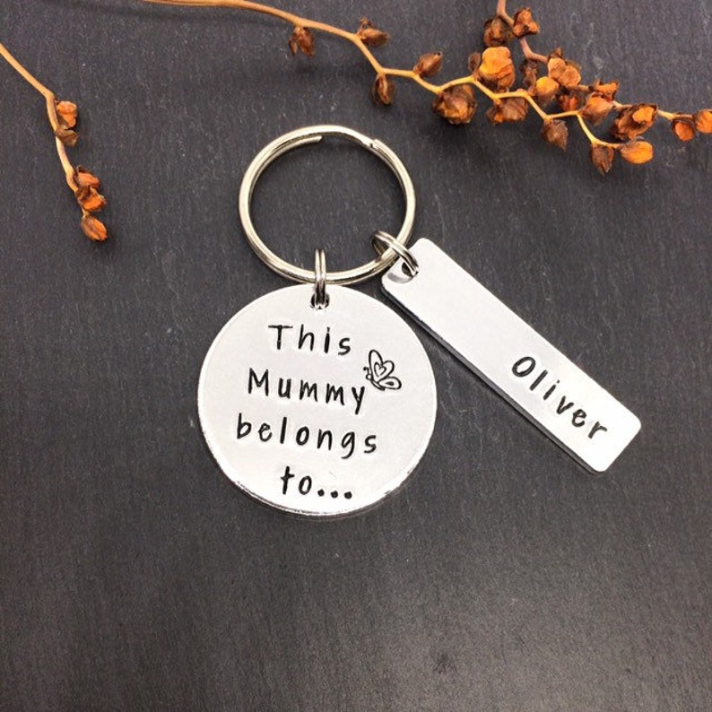 Gift for mummy personalised keyring birthday gift for mum - Etsy Polska