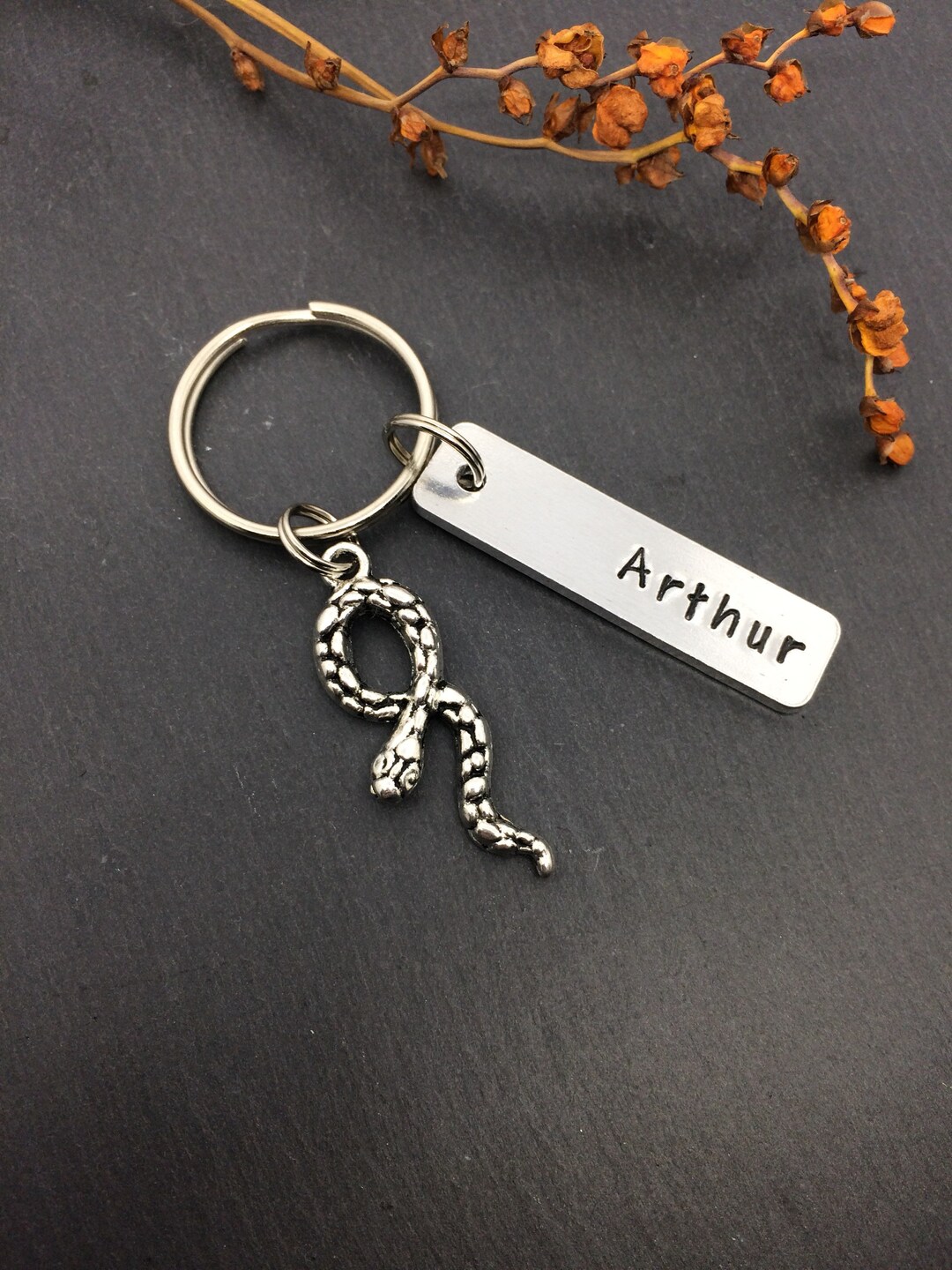 Snake Keyring, Animal Lover Gift, Personalised Snake Lover Gift ...